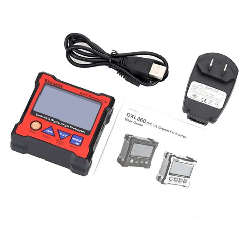 Dxl360s Dual Axis Digital Angle Protractor With 5 Side Magnetic Base ...
