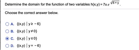 Solved Determine The Domain For The Function Of Two Chegg