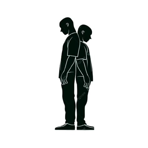 Two People Facing Each Other Png Vector Psd And Clipart With