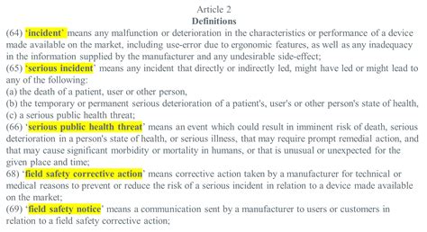 Mdr Article 87 Medical Device Hq
