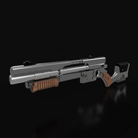 ⭐ Star Wars Inspired Blaster Rifle For Mandalorians Or Bounty Hunters Slugthrower・ 3d File For