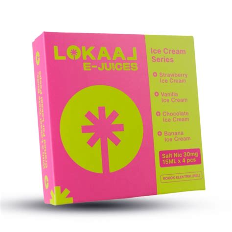 Liquid Lokaal Pack Ice Cream Series Salt Nic 30mg 15ml By Lokaal Vapeku88