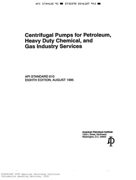 Api 610 Centrifugal Pumps Pdf Pdf