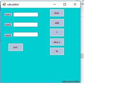 Simple Caculator Sourcecodester