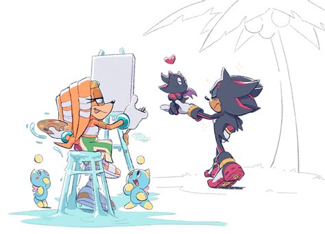 Shadow The Hedgehog Neutral Chao Dark Chao Tikal The Echidna And Shadow Chao Sonic And 2