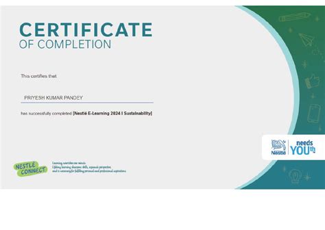 Priyesh Kumar Pandey On Linkedin Nestle Sustainability Onlinelearning Professionaldevelopment