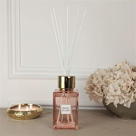 Blush Rose Scented Pink And Gold Large Reed Diffuser 500ml Rowen Homes