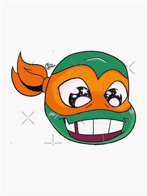 Mikey Face 5 Sticker For Sale By Chaos Potato Redbubble