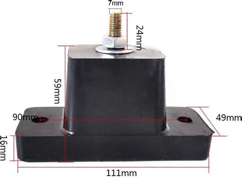 4 Pack Rubber Vibration Isolator Anti Vibration Air Conditioner Mounting Bracket Shock Proof