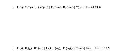 Solved 3 Calculate The Reaction Quotient Q For The Cell