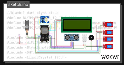 Kandang Ayam Pintar Wokwi Esp32 Stm32 Arduino Simulator
