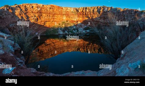 Bottomless Lakes State Park In New Mexico Along The Pecos River Stock