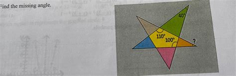 Solved Find The Missing Angle Chegg Com