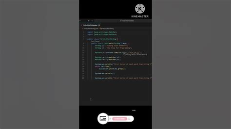 Print First Letter Of Each Word In Stringcodingwithshameera1 Java