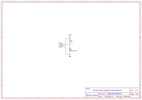 Ky 021 Mini Magnetic Reed Module Easyeda Open Source Hardware Lab