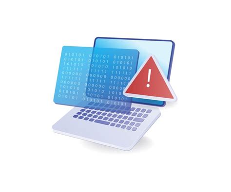 Premium Vector Warning Sign Of Malware Virus Hacker Attack