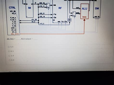 solved question 9 1 pts given the processor circuit below