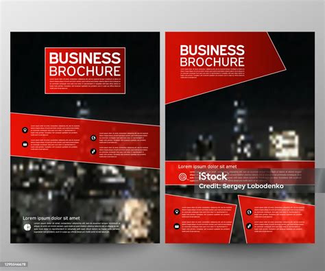 비즈니스 브로셔 전단지 디자인 템플릿 연례 보고서 리플렛 커버 프리젠 테이션 추상적 기하학적 배경 현대 간행물 포스터 잡지 A4 크기의 레이아웃 설정 빨간색 벡터 Eps10