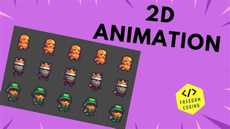 Create Animation From Sprite Sheet One Sprite In Unity Youtube