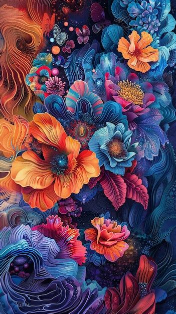 Epic Analogous Colors Pattern High Detail Realism Premium Ai