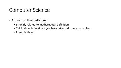 Ppt Recursion Powerpoint Presentation Free Download Id392489