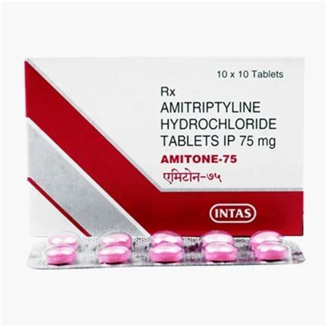 Amitriptyline Hydrochloride 75 Tablets Ip Amitonev75 At Rs 60 Strip Elavil In Nagpur Id