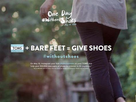 Toms Launches Instagram Campaign To Promote One Day Without Shoes