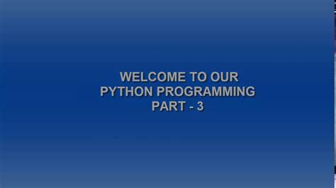 Python Programming Bangla Tutoriul Part Python Basic Concepet YouTube