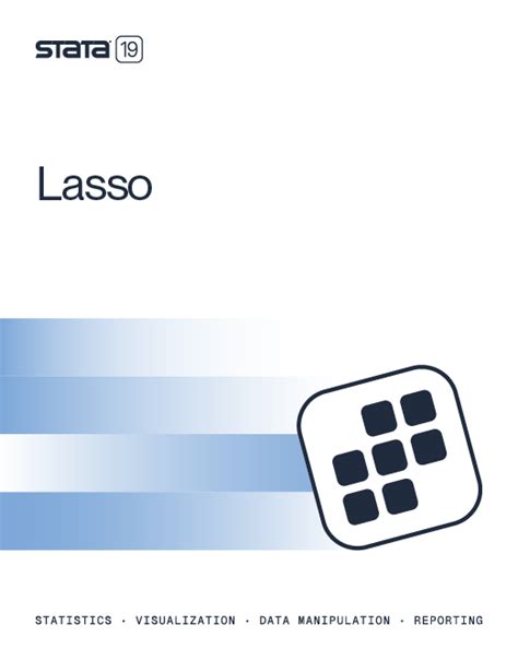 Stata Bookstore Lasso Reference Manual Release 19