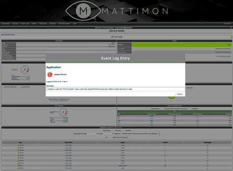 EVENT LOG MONITORING MATTIMON COM