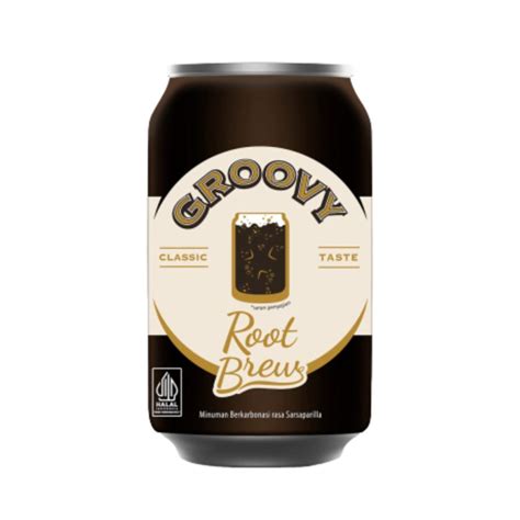 Groovy Root Brew Minuman Soda Can 330ml Astro
