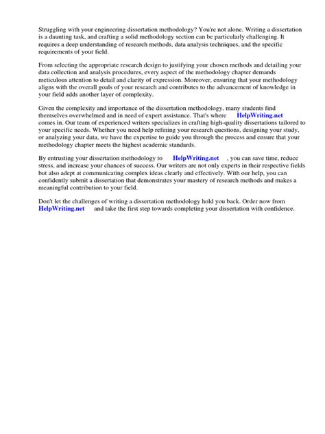 Engineering Dissertation Methodology Pdf Methodology Qualitative Research