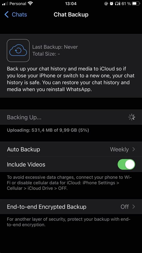 Stuck Backup Rwhatsapp