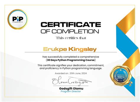 Erukpe Kingsley On Linkedin Pipcommunity 30dayschallenge