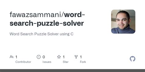 Github Fawazsammani Word Search Puzzle Solver Word Search Puzzle Solver Using C