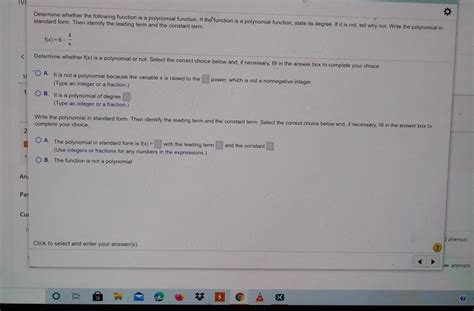 Solved O Determine Whether The Following Function Is A