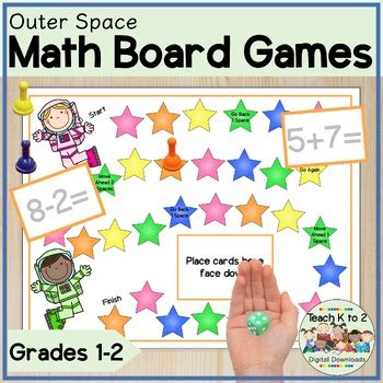 Addition Subtraction Game Boards Math Centers Intervention Outer Space