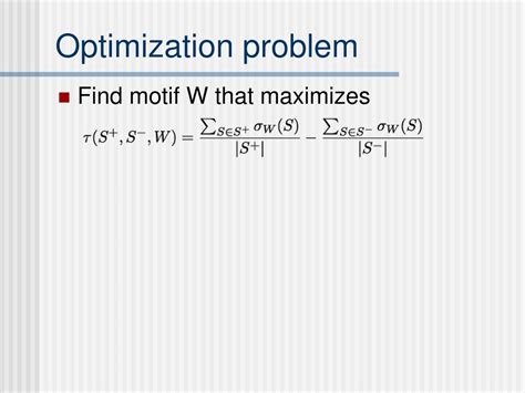 Ppt Counting Position Weight Matrices In A Sequence And An Application