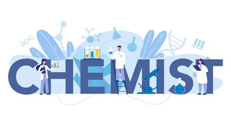 Premium Vector Biology Science Typographic Header Concept