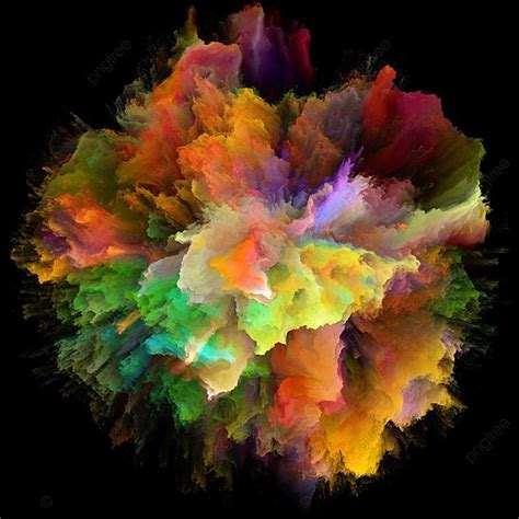 상상력에 대한 프로젝트와 함께 사용하기 위해 컬러 버스트 스플래쉬 폭발로 만들어진 색상 감정 시리즈 추상 배경 사진 및 무료 다운로드를위한 그림 Pngtree
