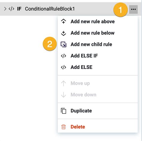 Conditional Rule Inrule Technology