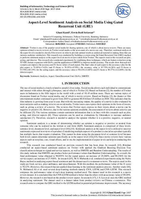 pdf aspect level sentiment analysis on social media using gated