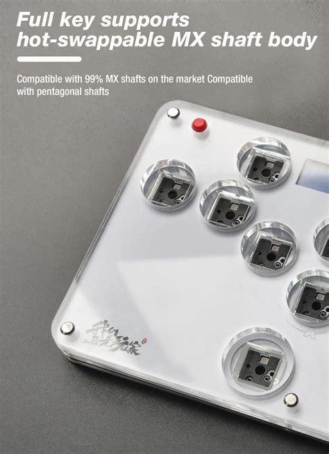 Mini Hitbox Wasd Socd Fighting Stick Sallybox Led Light Controller Game