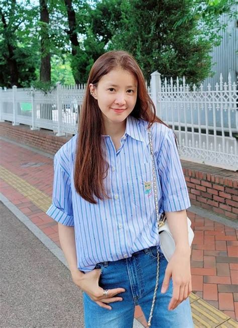 패션엔 이시영 40살 애엄마 맞아 풋풋한 대학생 같은 데일리 섬머룩