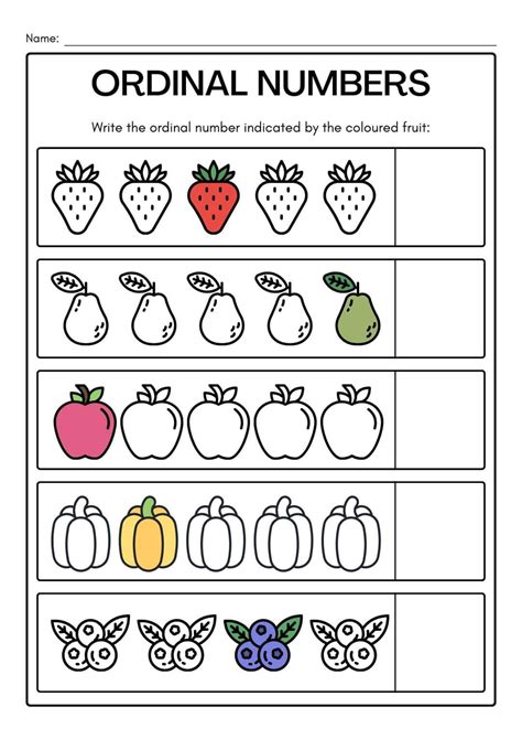 Ordinal Numbers Worksheets 45 Off Au