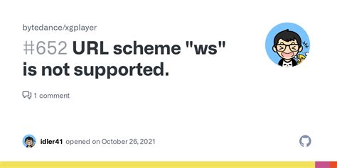 Url Scheme Ws Is Not Supported · Issue 652 · Bytedancexgplayer