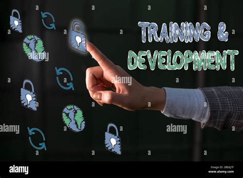 word writing text training and development business photo showcasing