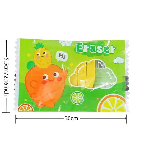 Surprise Candy Erasers Blind Bag Fun 3d Mini Pencil Top Erasers For School Supplies Classroom