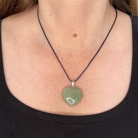 Colgante Corazon Jade Armoni Terapias Y Vida Saludable Alimentos