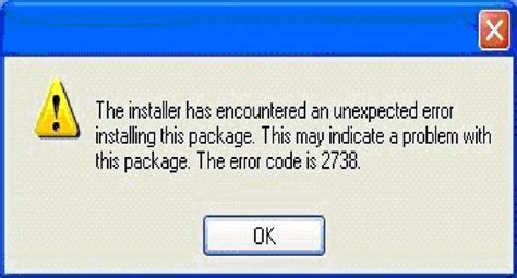 Quicktime Installation Error Message 2738